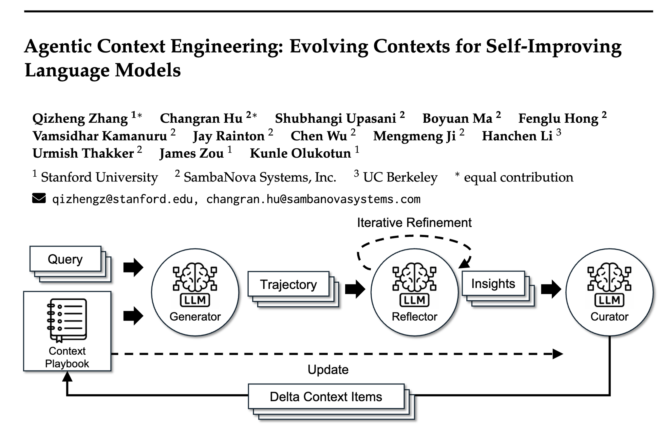 论文阅读：arxiv 2025 Agentic Context Engineering: Evolving Contexts for Self-Improving Language ...