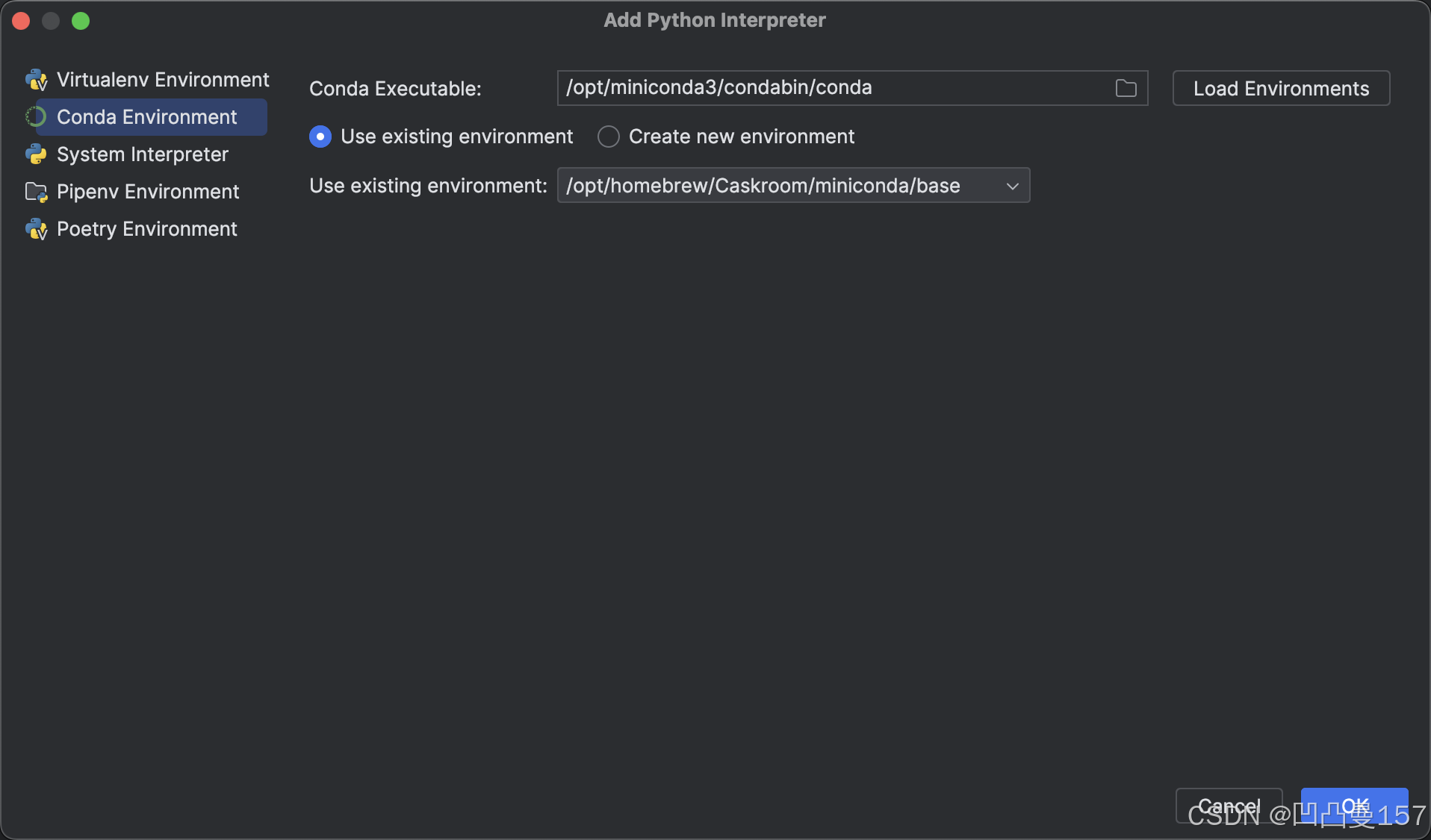 用了conda以后在PyCharm中怎么切换_pycharm和conda切换已存在的conda的python解释器-CSDN博客