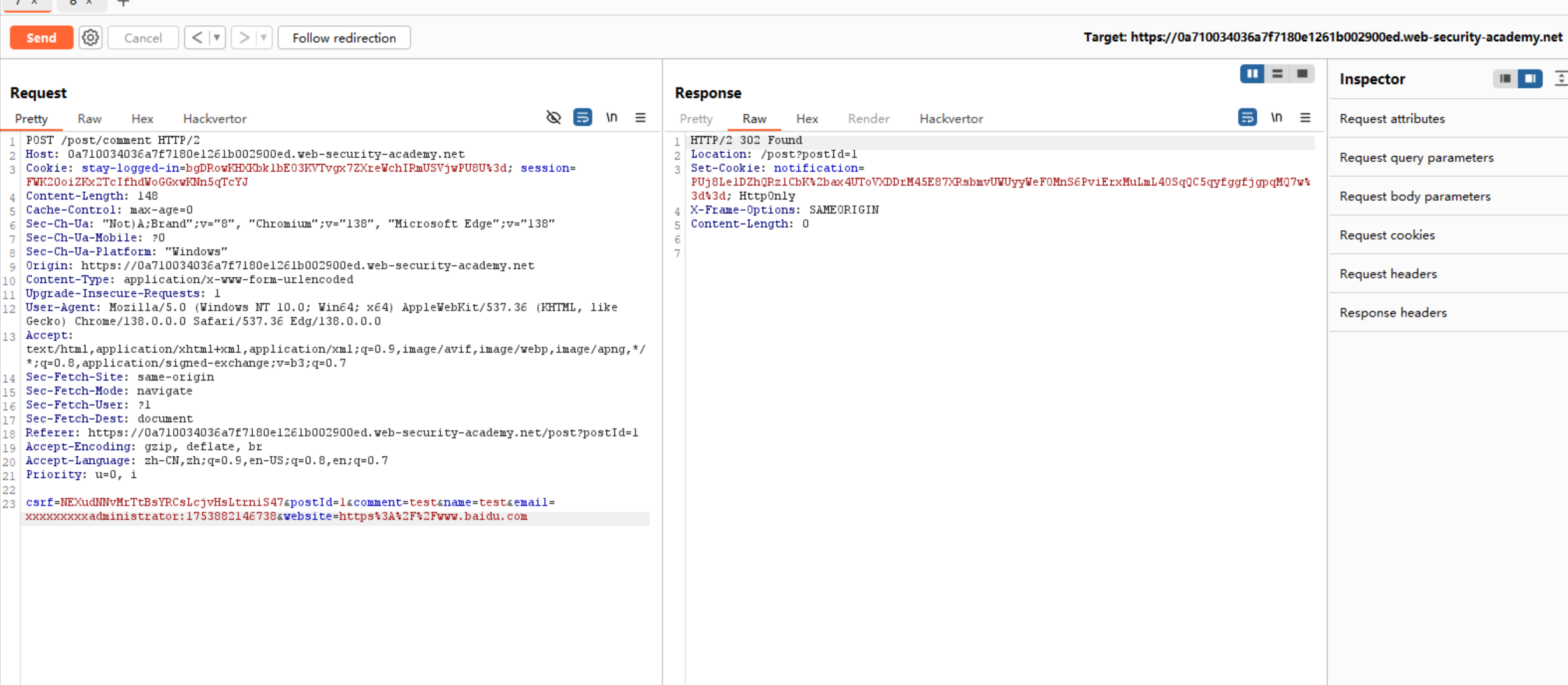 [BP靶场] 业务逻辑漏洞专题共12个实验 全流程记录_lab: inconsistent security controls-CSDN博客