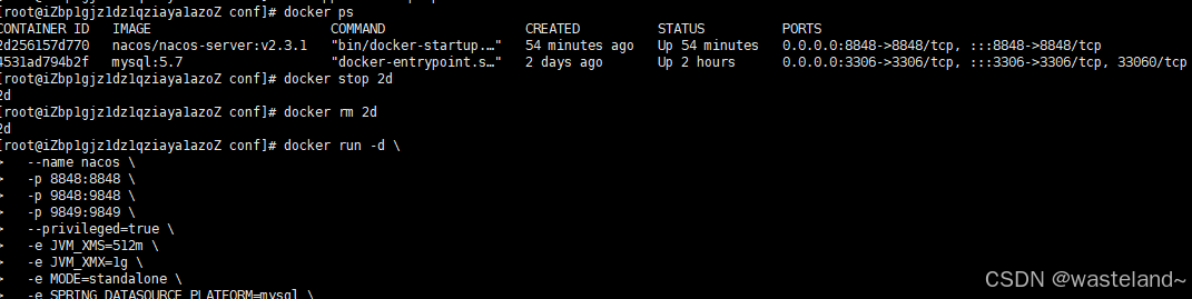 Nacos：Nacos和MySQL在Docker上超详细的安装与部署步骤_docker nacos mysql-CSDN博客