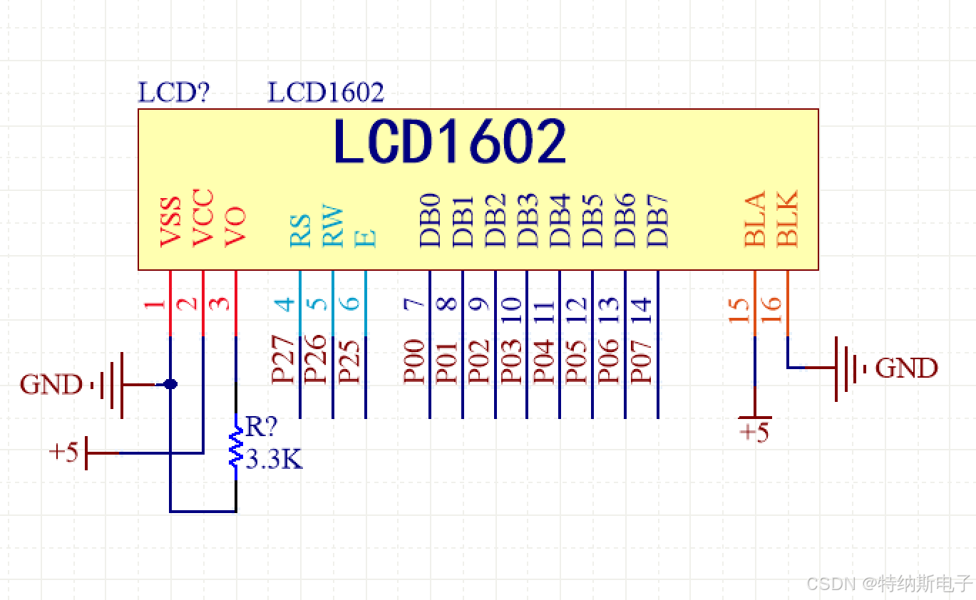 LCD1602液晶显示_lcd1602的vo引脚接多大电阻-CSDN博客