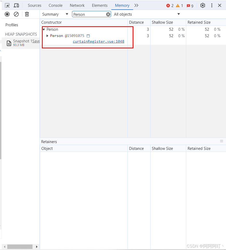 Chrome开发者工具Memory面板介绍及内存泄漏分析_chrome memory分析-CSDN博客