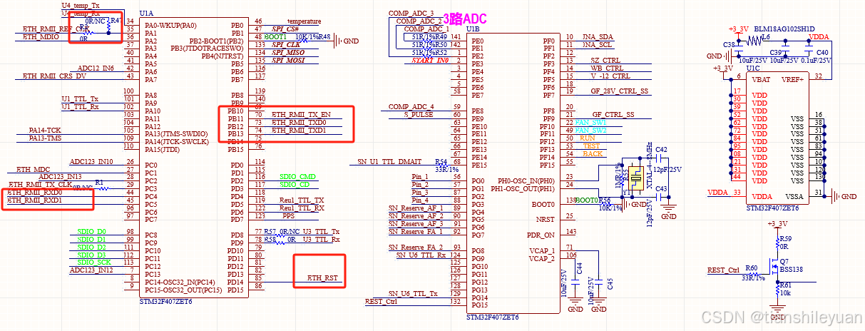 基于STM32F407ZET6与LAN8720A芯片的网络调试问题总结_stm32f407zet6管脚图-CSDN博客