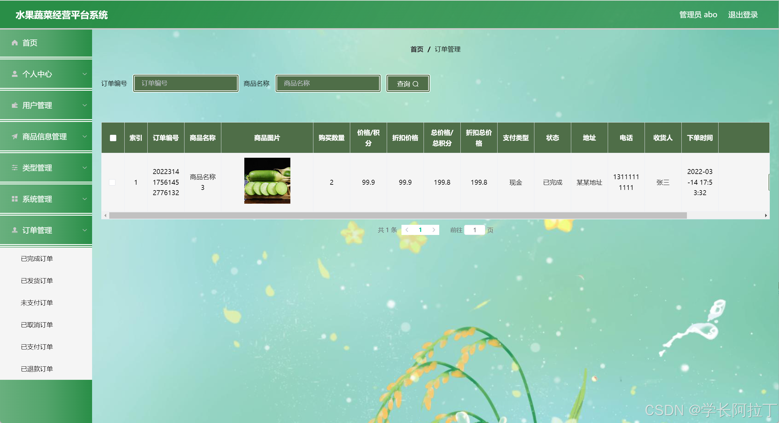 Java毕业设计 基于ssm的水果蔬菜经营平台系统【代码论文ppt】基于java的果蔬管理系统设计 Csdn博客