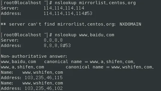 更换yum源：Could not resolve host: mirrorlist.centos.org； 未知的错误“_could not resolve host: mirrorlist ...