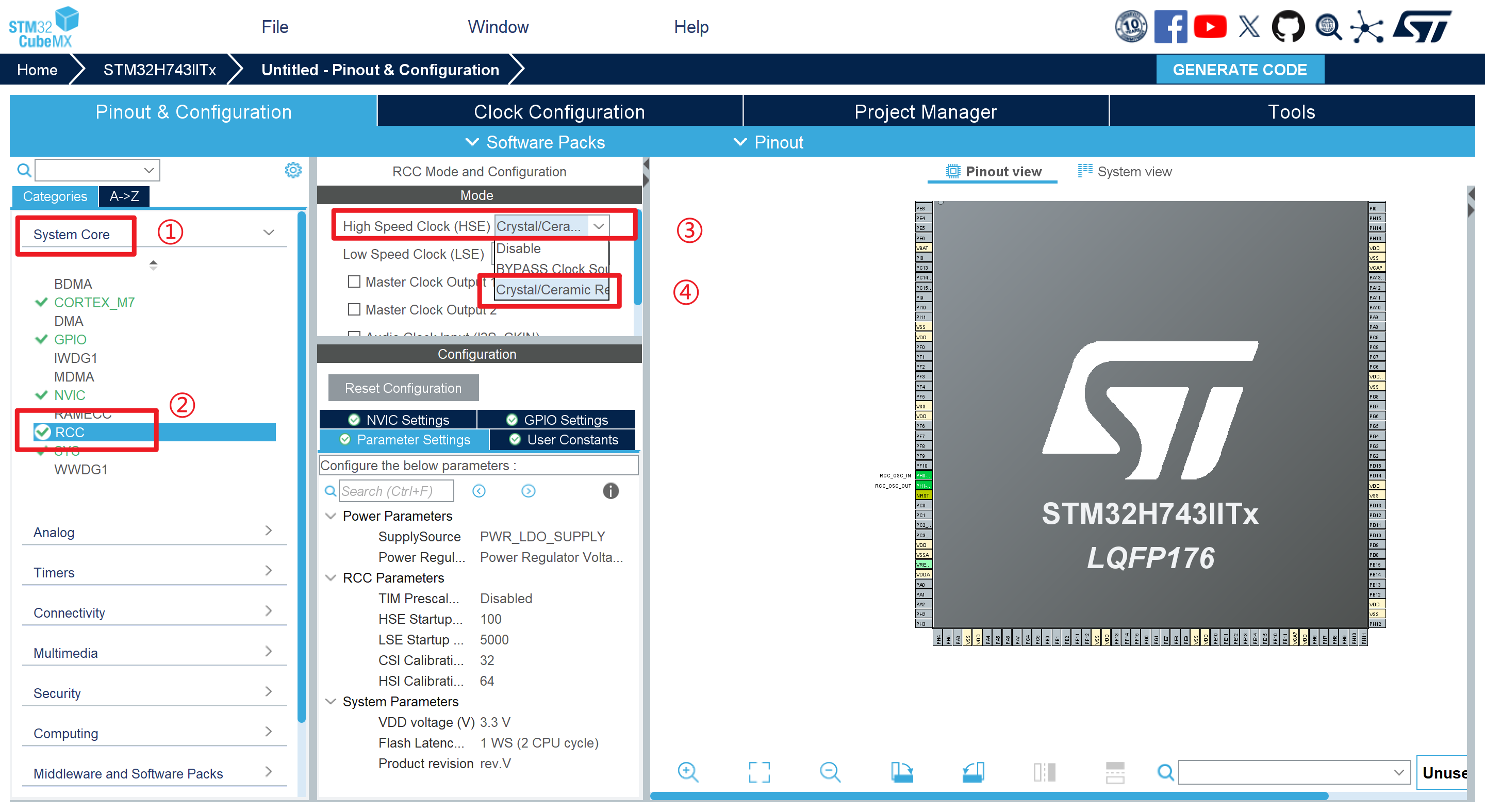 正点原子的阿波罗STM32H743开发板FreeRTOS环境搭建-CSDN博客