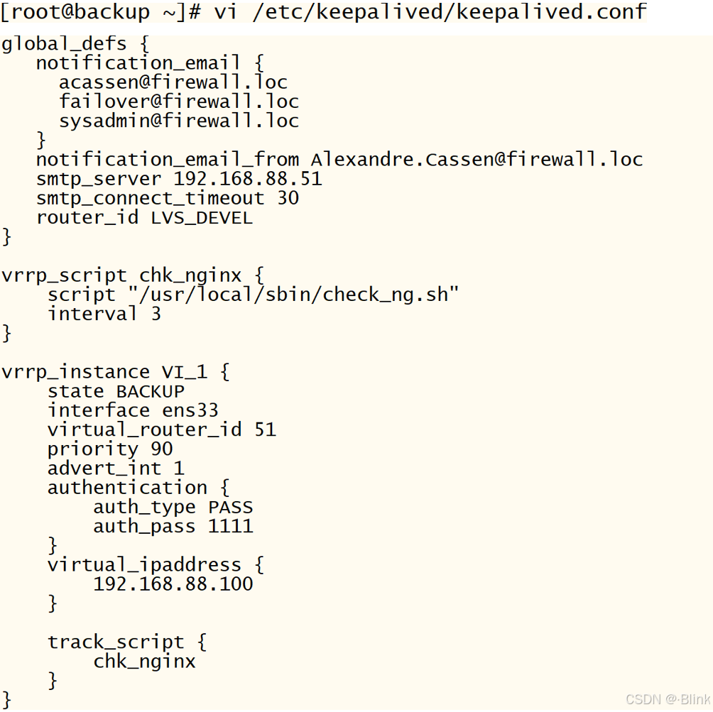 Linux高可用负载均衡集群_linux vip keepalived 3台服务器-CSDN博客