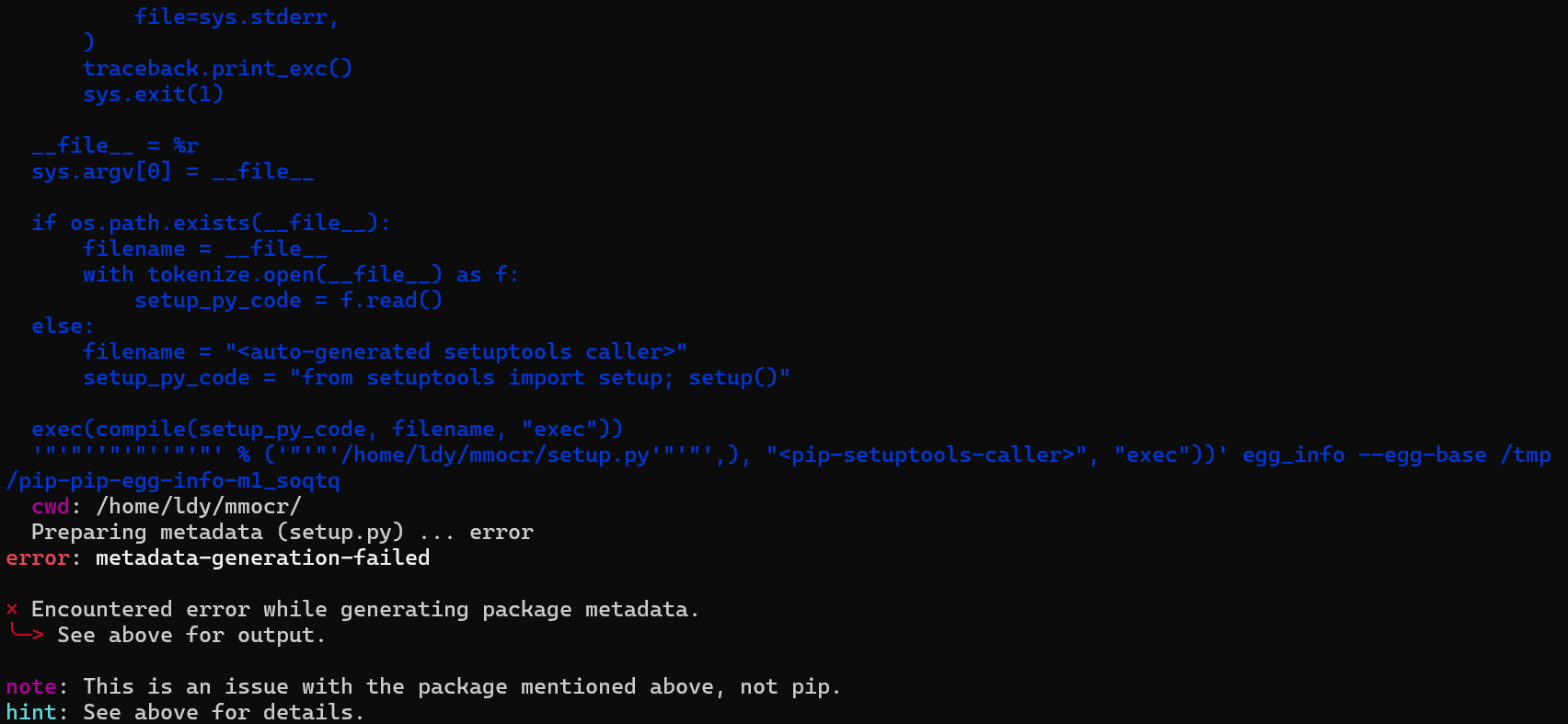 手把手教你安装MMOCR--OpenMMLab 全流程文字检测识别理解工具箱_python mmocr-CSDN博客