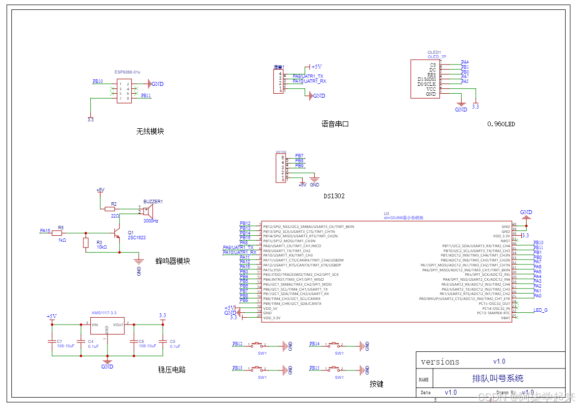 【物联网毕设】排队叫号系统-STM32+WiFi+APP-三窗口_基于stm32+wifi+app毕设汇总-CSDN博客