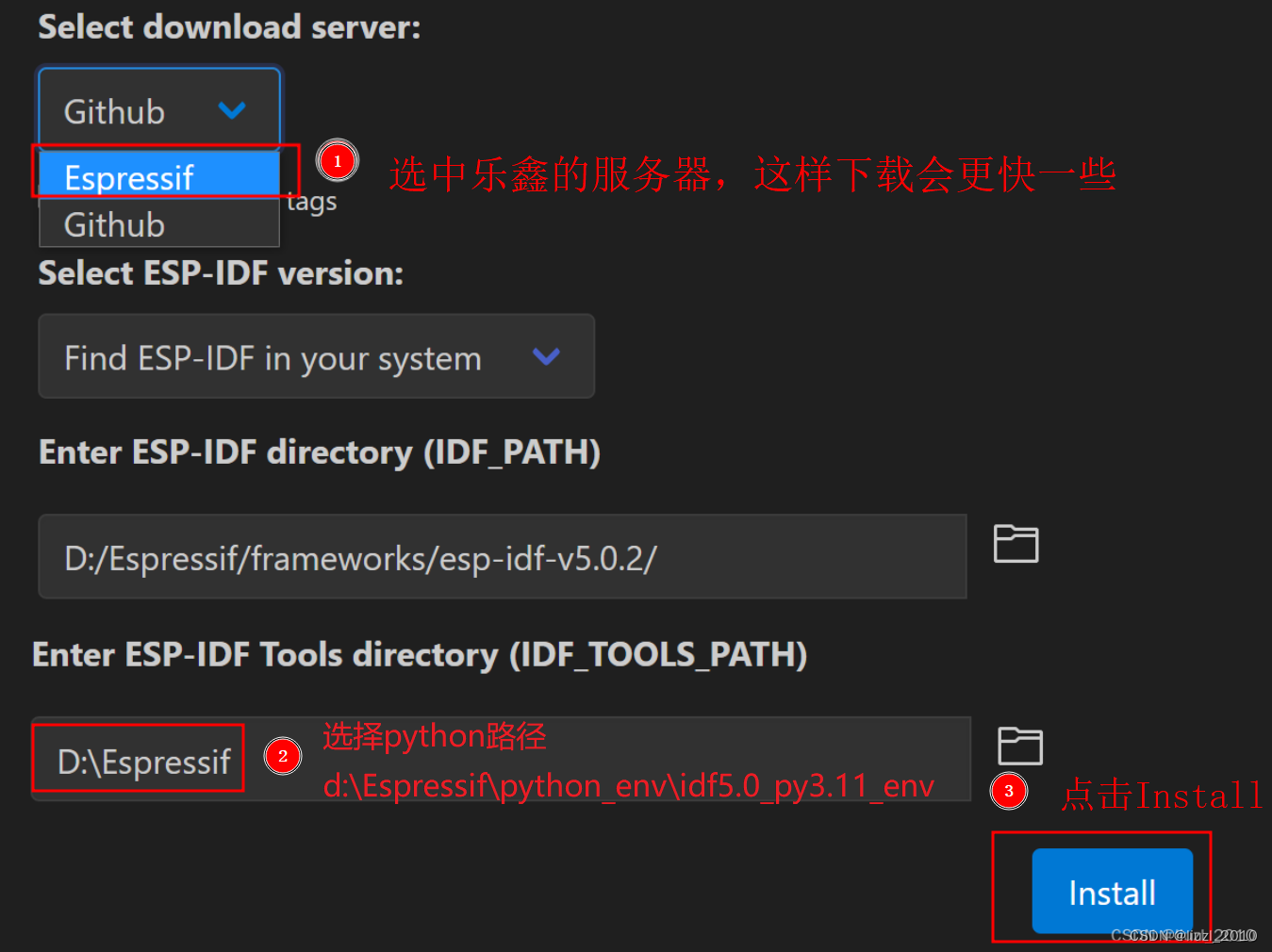 Windows：VS Code IDE安装ESP-IDF_vscode安装espidf插件-CSDN博客