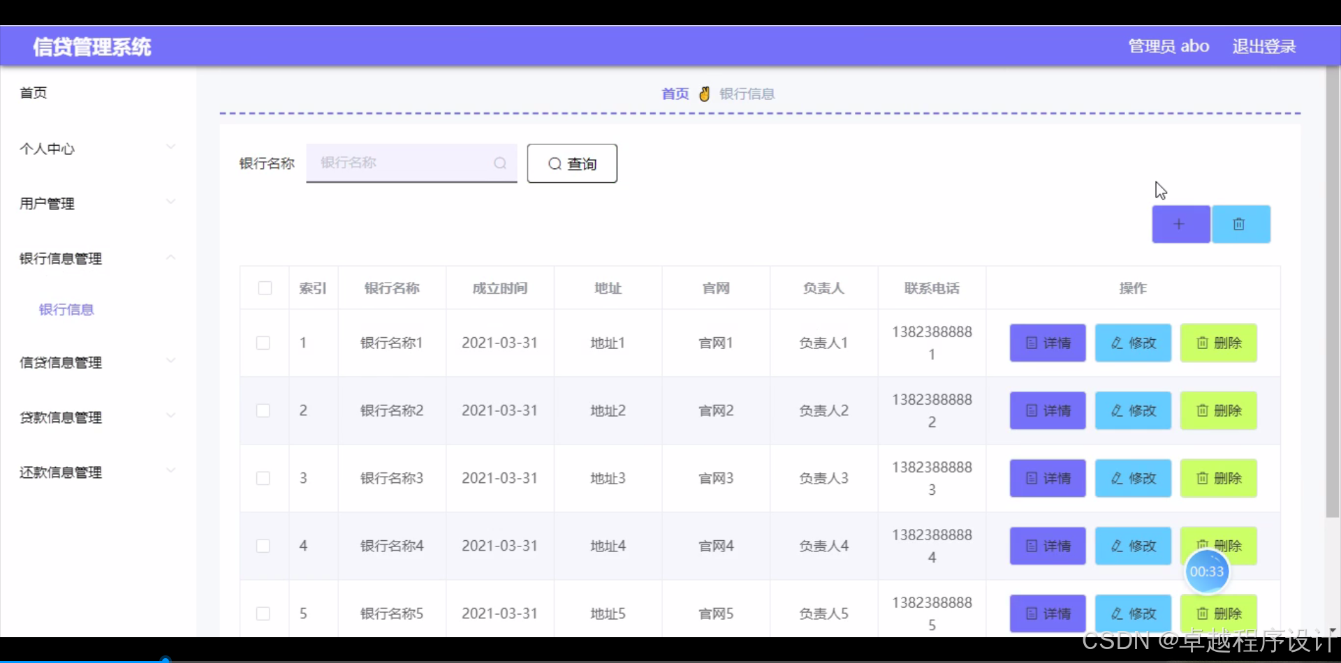 Java毕设项目信贷管理系统计算机（附源码系统数据库lw）java信贷方向技术 Csdn博客