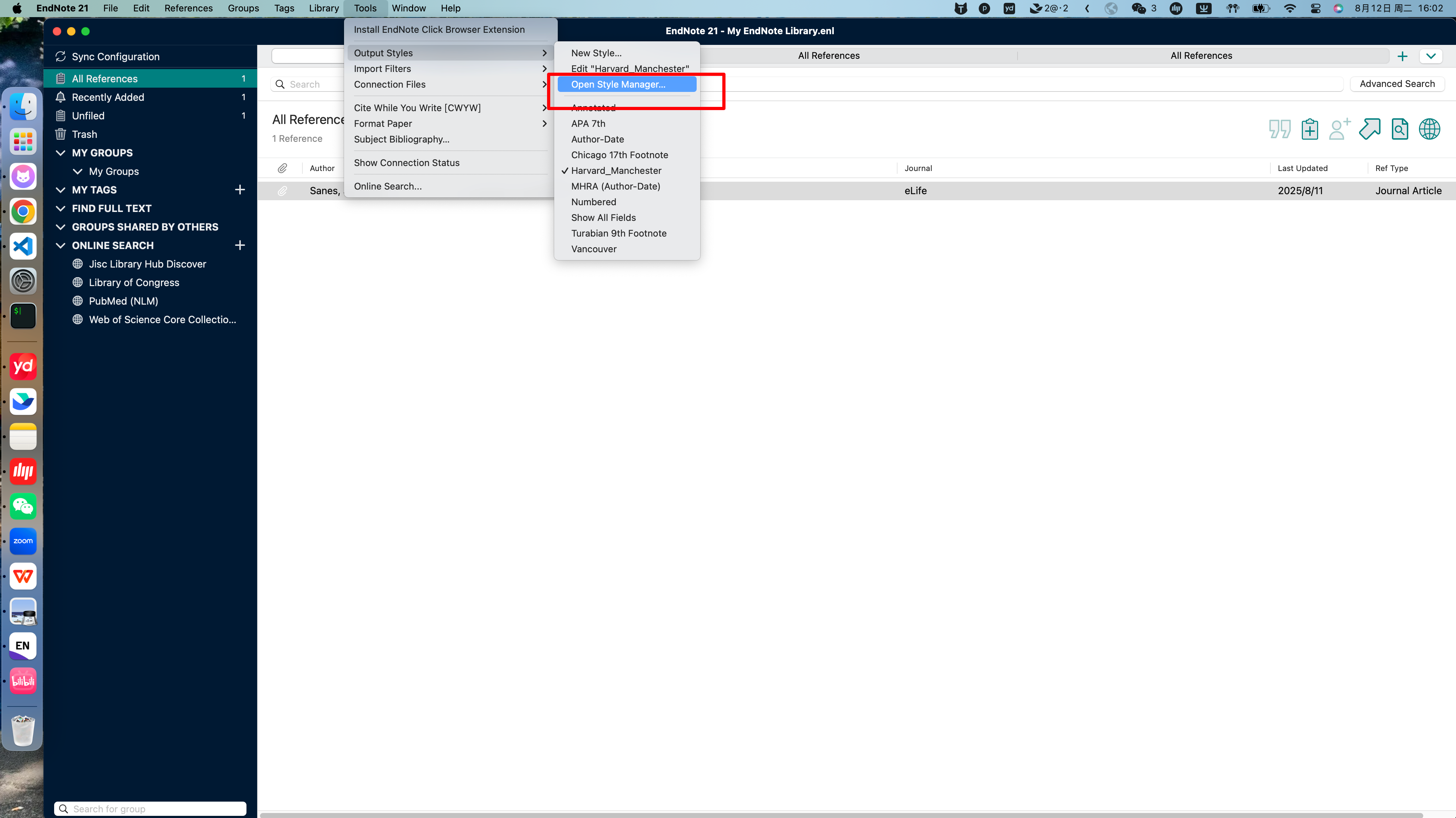 Endnote下载，导入曼大 harvard_manchester格式_endnote elsevier harvard-CSDN博客