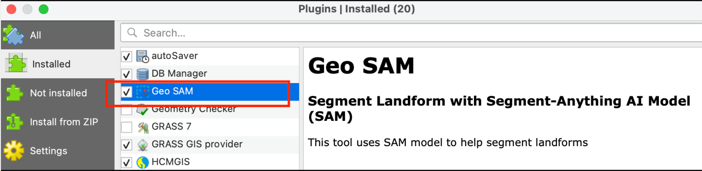 SAM辅助遥感图像标注--QGIS插件Geo-SAM安装与使用_geosam-CSDN博客