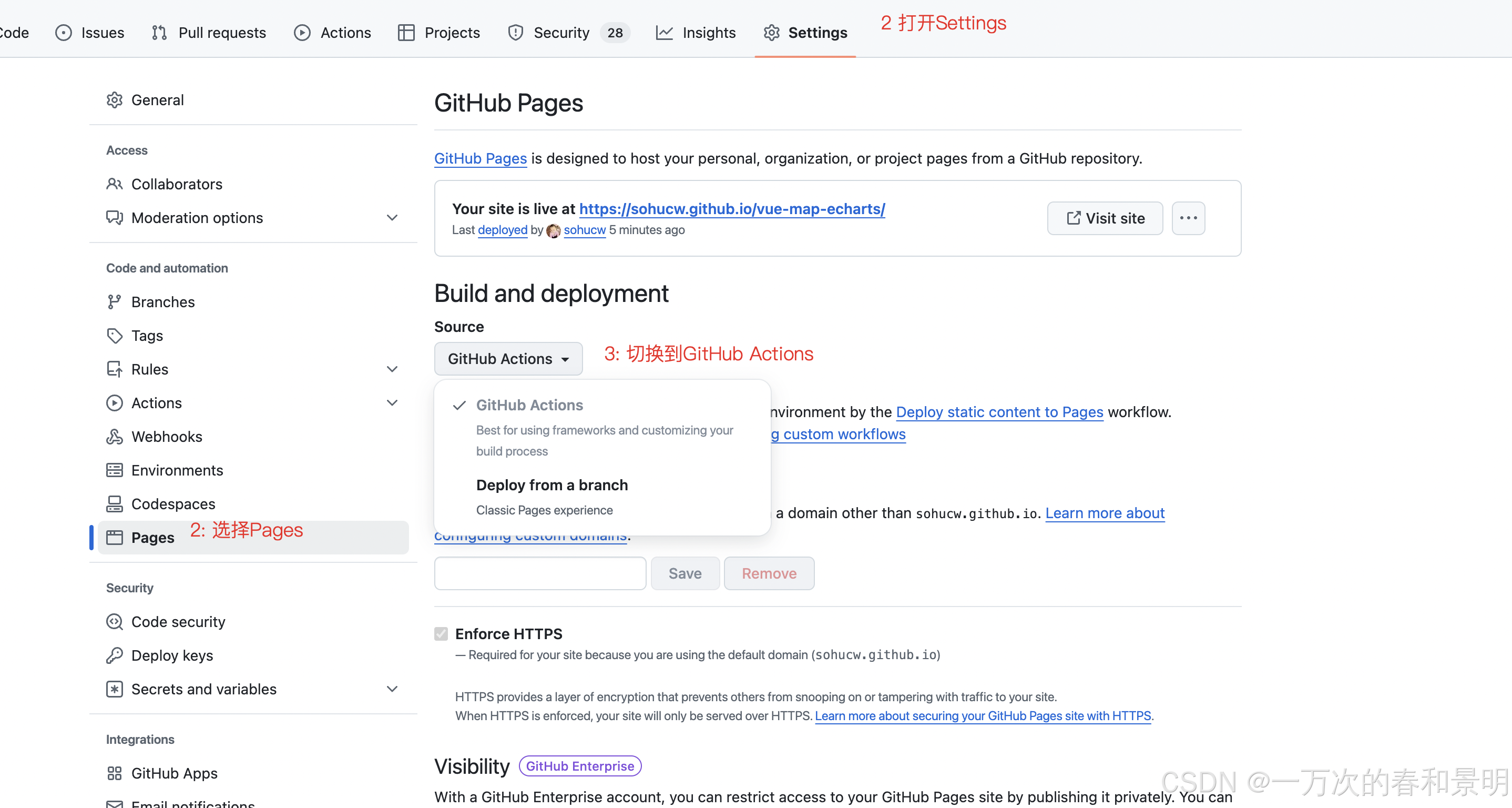 Vuereact项目部署到githubgithub部署vue项目 Csdn博客