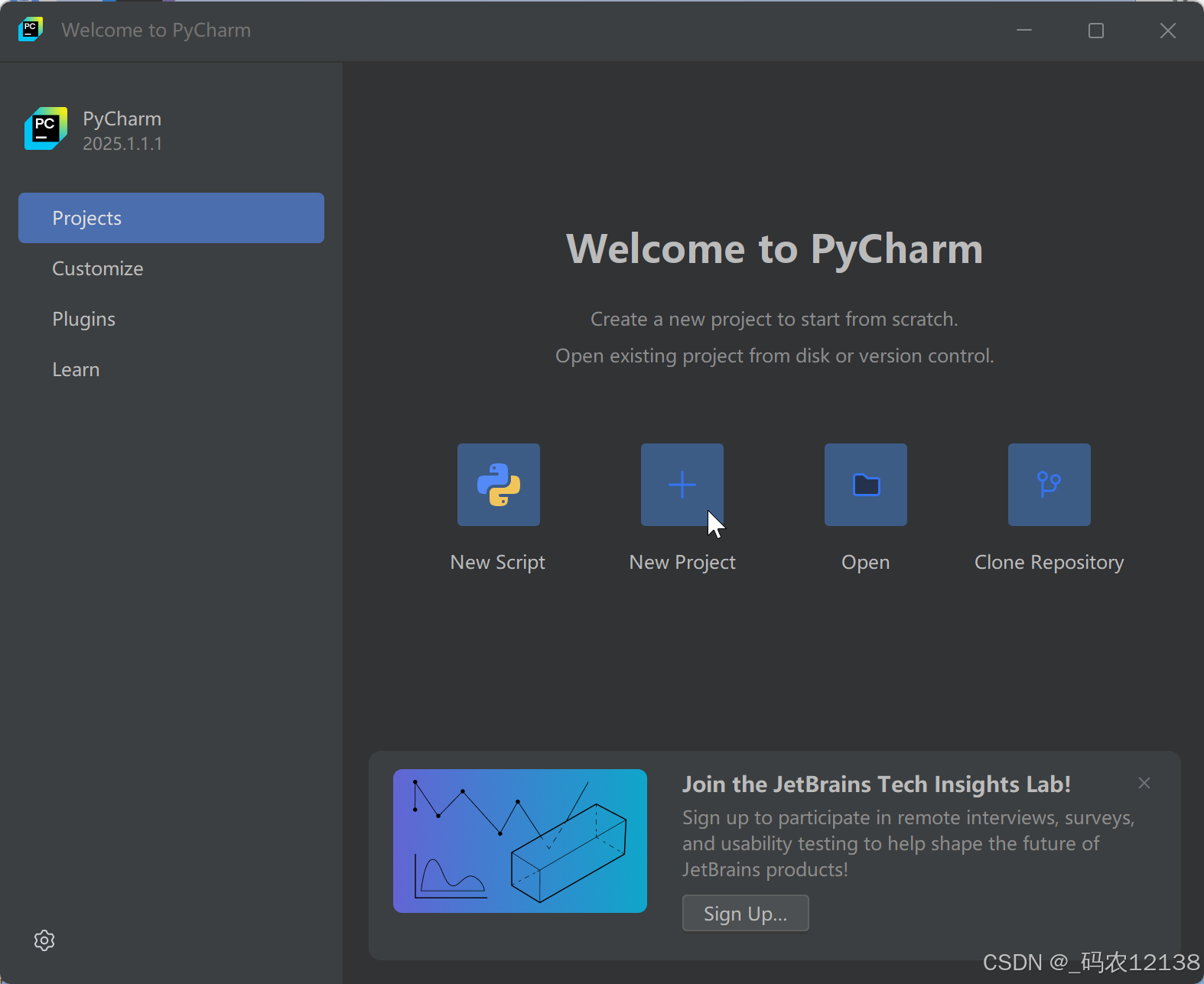 Python使用PyCharm创建第一个项目_pycharm新建python项目步骤project venv的python version怎么选择-CSDN博客