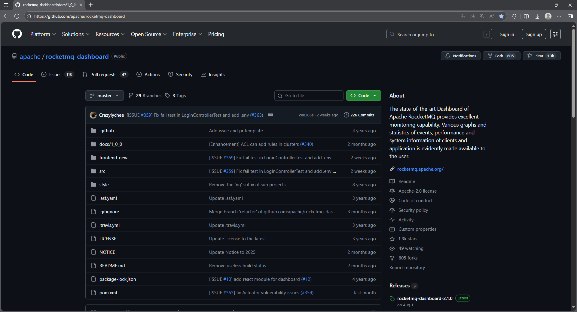 RocketMQ Dashboard 介绍和运行（rocketmq-dashboard-2.0.0-source-release）-CSDN博客