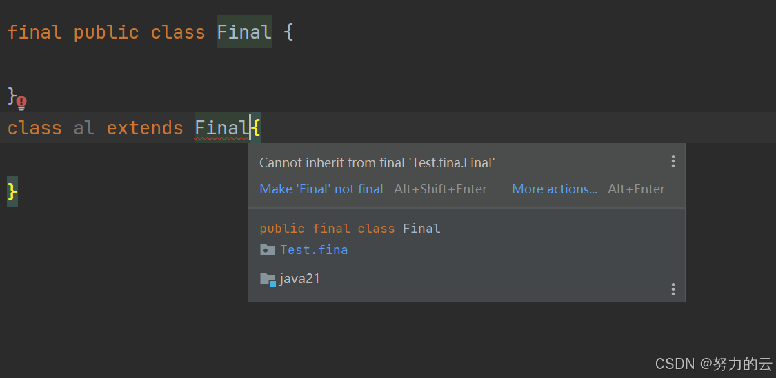 Java基础精讲之final关键字_final string 不能在static 初始化吗-CSDN博客