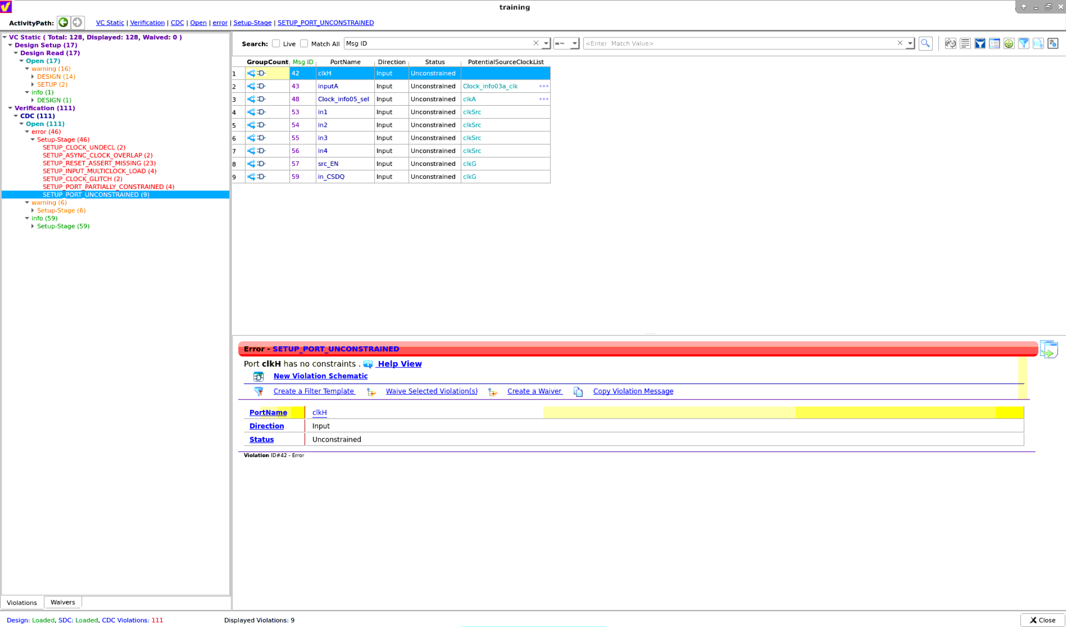 VC Spyglass：CDC官方Hands-on Training（一）_too few instance port connections-CSDN博客