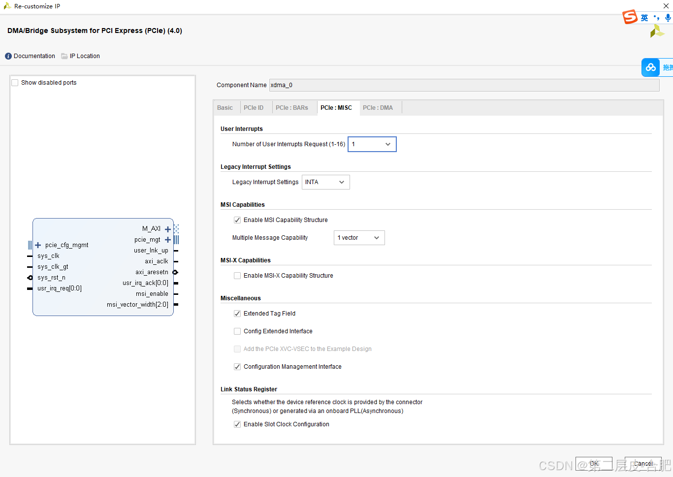 XDMA的FPGA IP核配置详解-CSDN博客