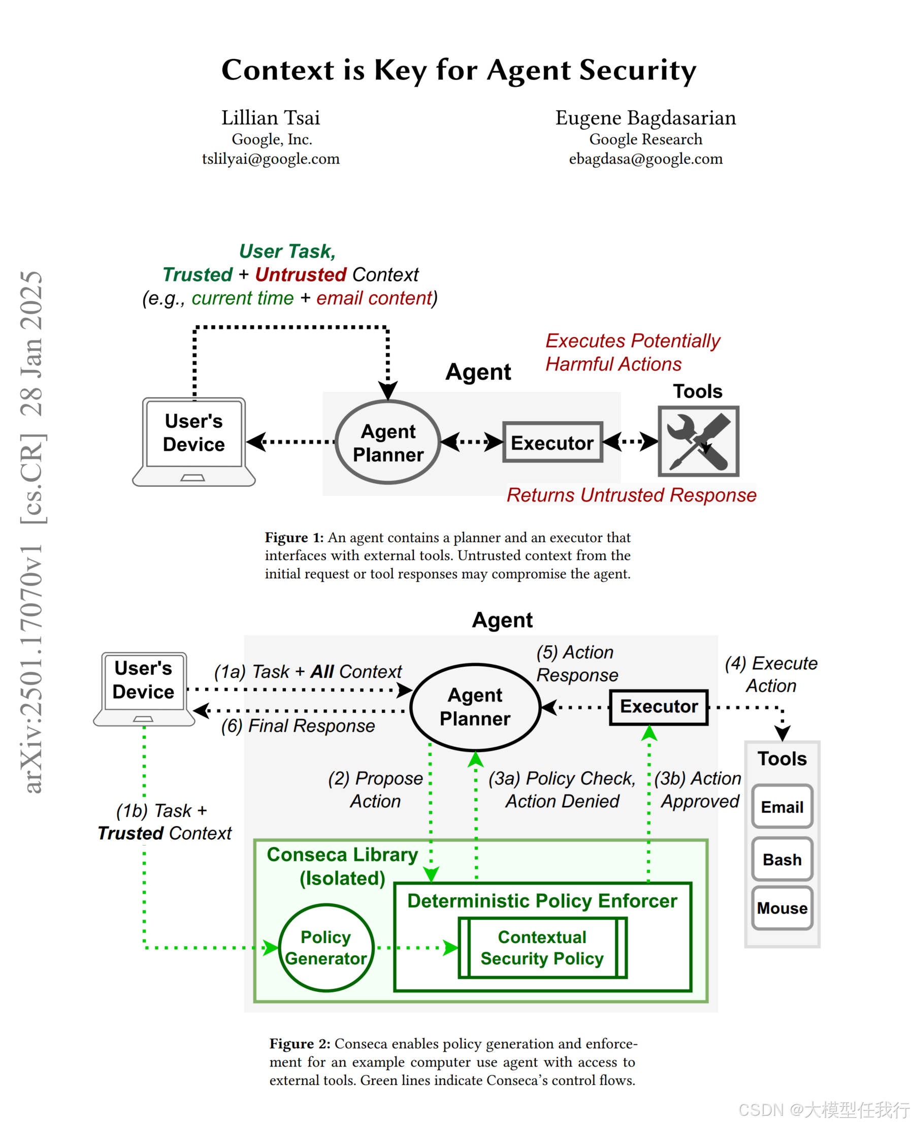 谷歌：LLM系统安全策略框架Conseca_llm安全框架-CSDN博客