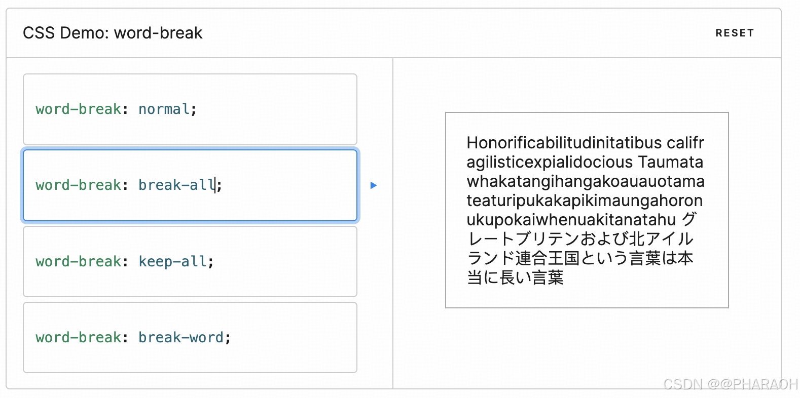 WHAT - 你真的知道怎么用 word-break 和 word-wrap 吗_word-break: break-all;-CSDN博客