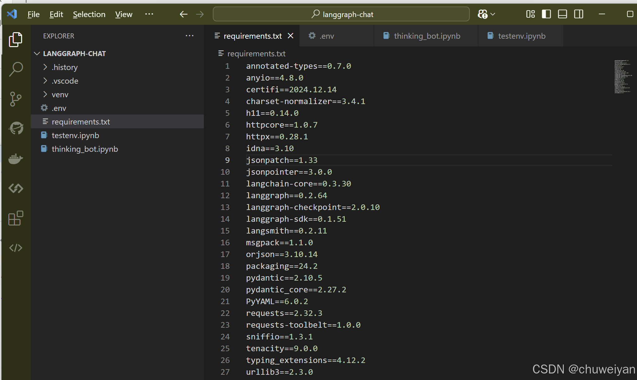 【工程化实践】VSCode Python全栈配置：LangGraph框架开发指南_vscode langgraph-CSDN博客