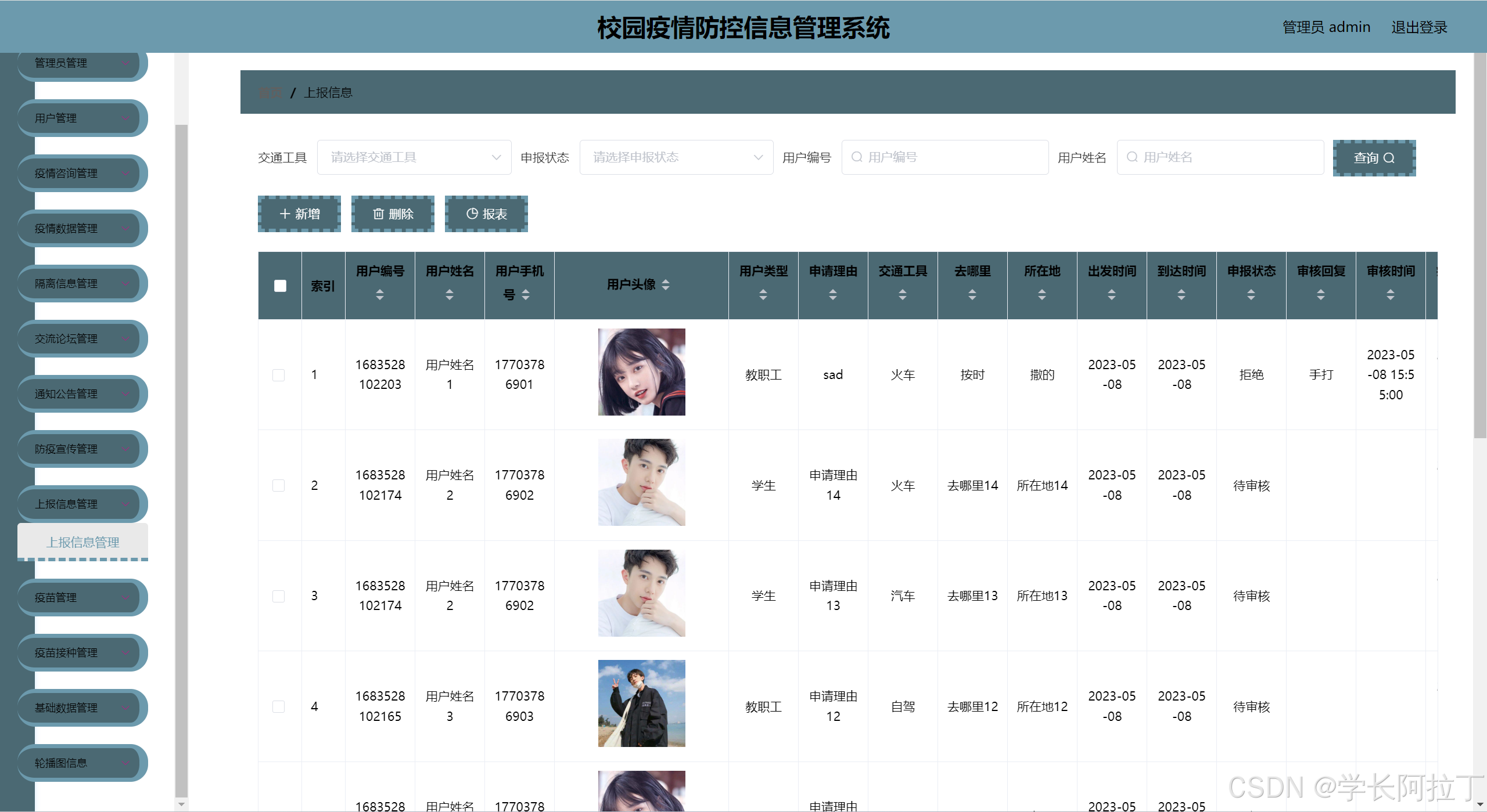 Java毕业设计 基于springboot的校园疫情防控信息管理系统【代码论文ppt】 Csdn博客