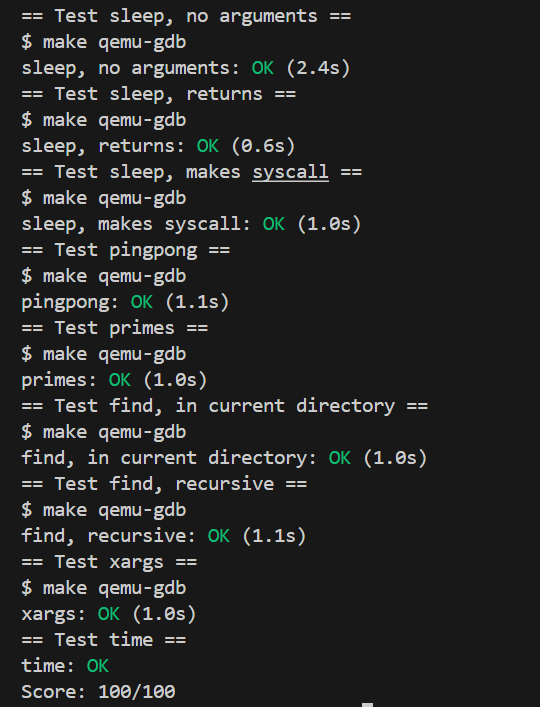 MIT 6.S081 操作系统接口（Lab1 Unix utilities）-CSDN博客