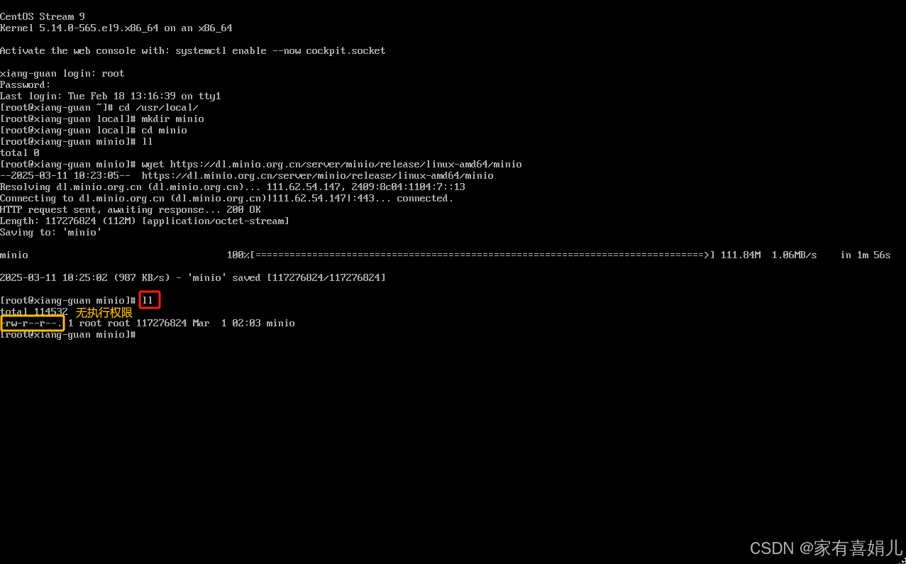 十、CentOS Stream 9 安装 Minio_centos9 安装minio-CSDN博客