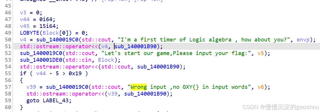 [GXYCTF2019]simple CPP-CSDN博客