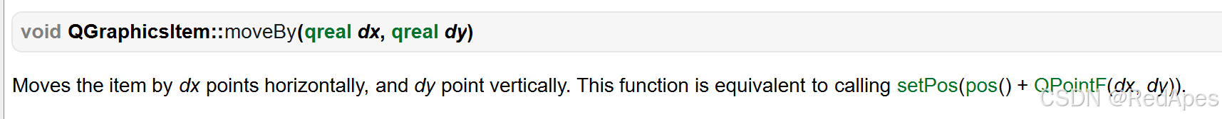 QGraphicsItem的setPos函数和moveBy函数_qt moveby-CSDN博客