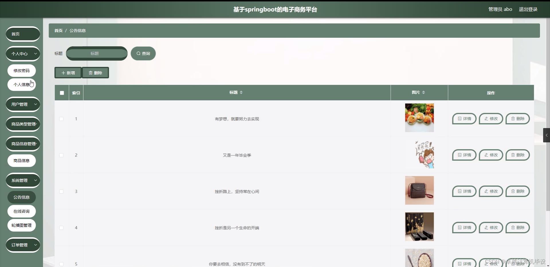 【开题报告】springboot基于springboot的电子商务平台z3v0f计算机毕设 Csdn博客