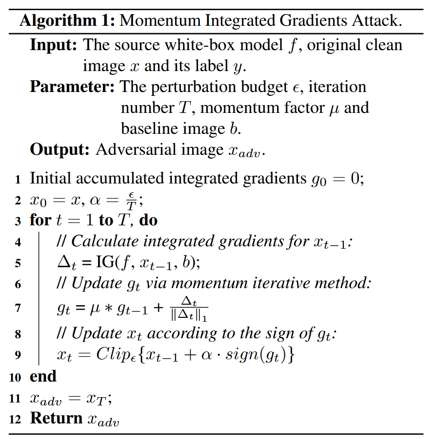 ICCV2023 | MIG | 通过动量积分梯度对视觉Transformer和卷积网络进行可转移对抗攻击_transferable adversarial attack for both ...