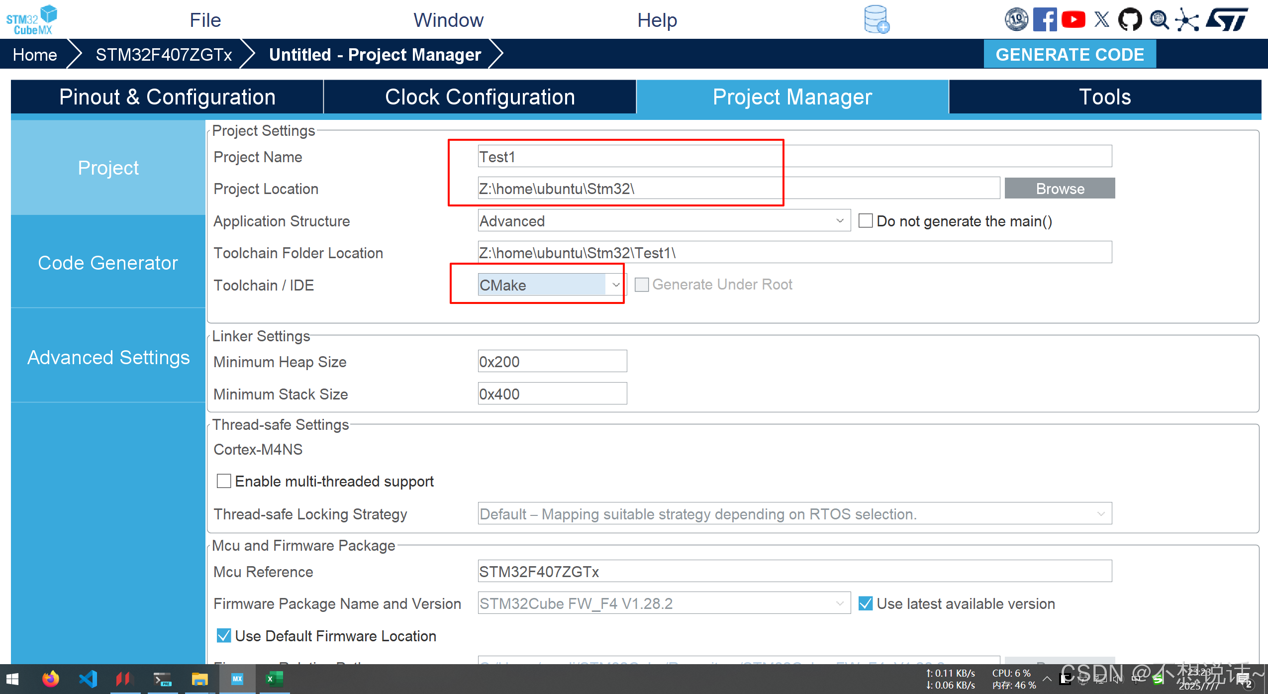 在WSL中使用Vscode进行Stm32开发调试 (WSL+Vscode+stm32CubeMX+Cmake+openocd)_wsl2 stm32-CSDN博客