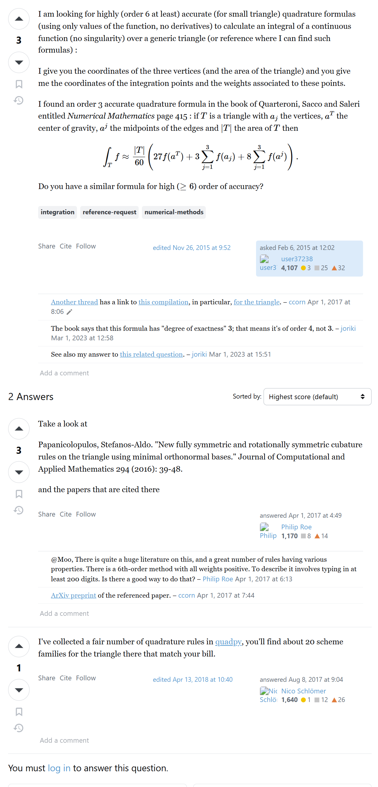 Numerical integration in 2D over a triangle - Quadrature formula-CSDN博客