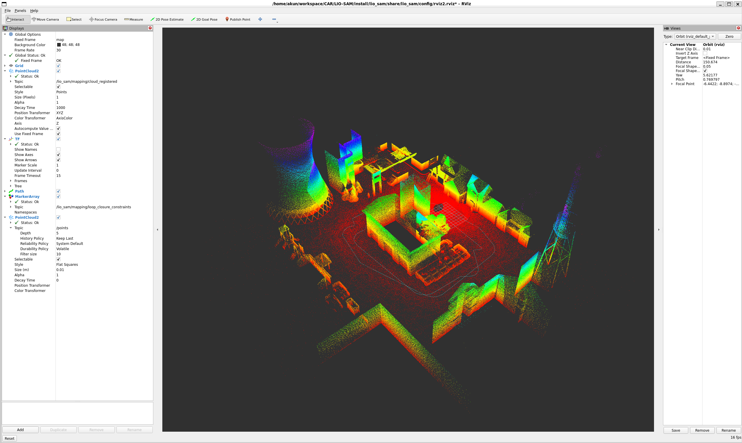 LIO-SAM ros2 walking_dataset数据集 & 仿真 & mid360激光雷达_ros2 lio-sam-CSDN博客