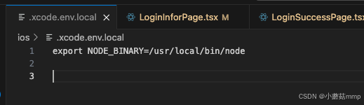 【xcode构建React Native项目：Command PhaseScriptExecution failed with a nonzero exit code ...