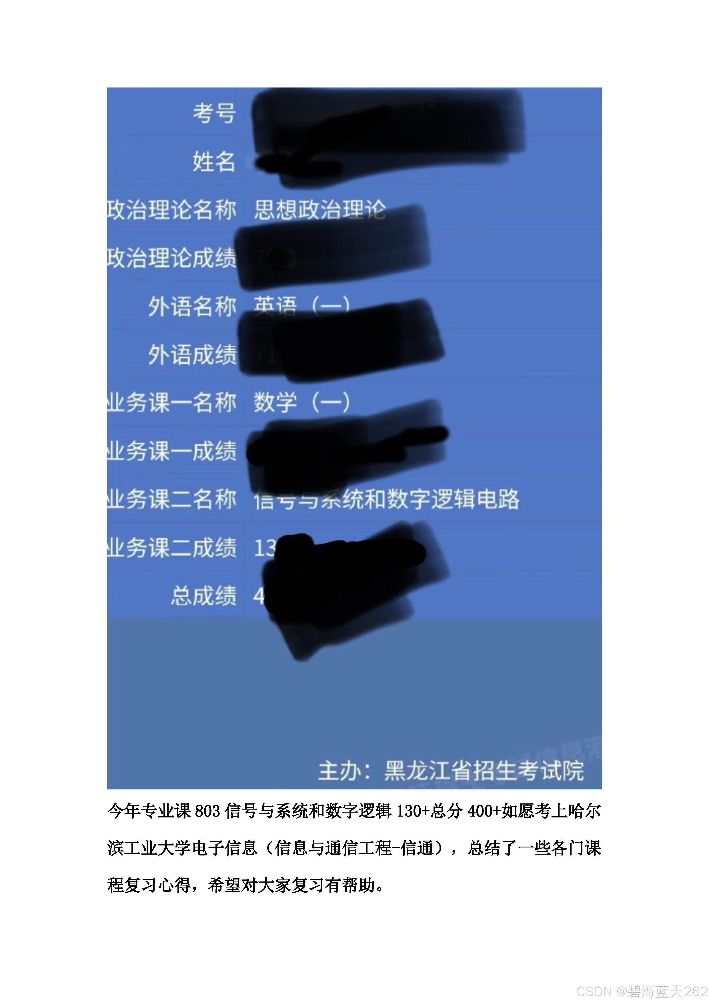 专业130+总400+哈尔滨工业大学803信号与系统和数字逻辑电路考研经验哈工大，电子信息，信息与通信工程，真题，大纲，参考书。_哈工大电子信息803-CSDN博客