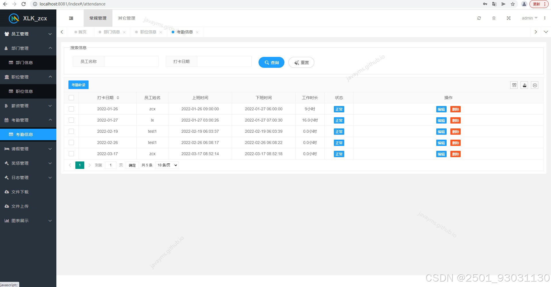 基于javaweb和mysql的springbootoa人事管理系统(java+springboot+layui+html+thymeleaf+mysql+maven)-CSDN博客