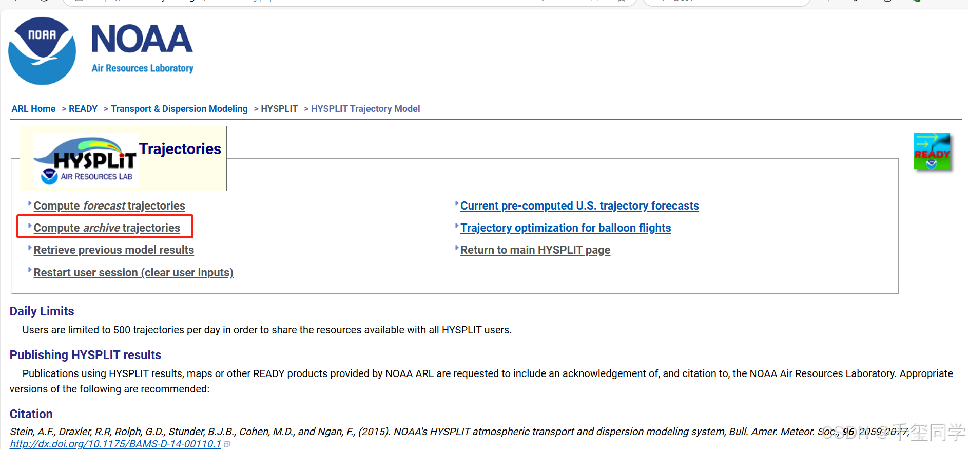 利用noaa自带的HYSPLIT后向轨迹制作_noaa hysplit-CSDN博客