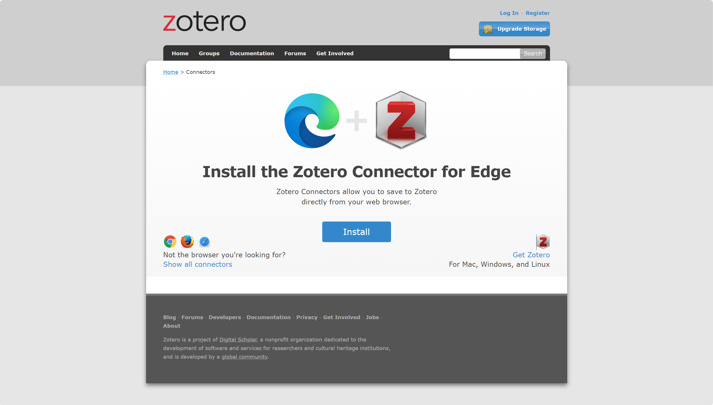 使用 Zotero Connector 插件快速保存网页文献（Edge浏览器教程）-CSDN博客