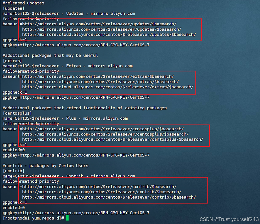 CentOS7里面yum命令出现问题_loading mirror speeds from cached hostfile could n-CSDN博客