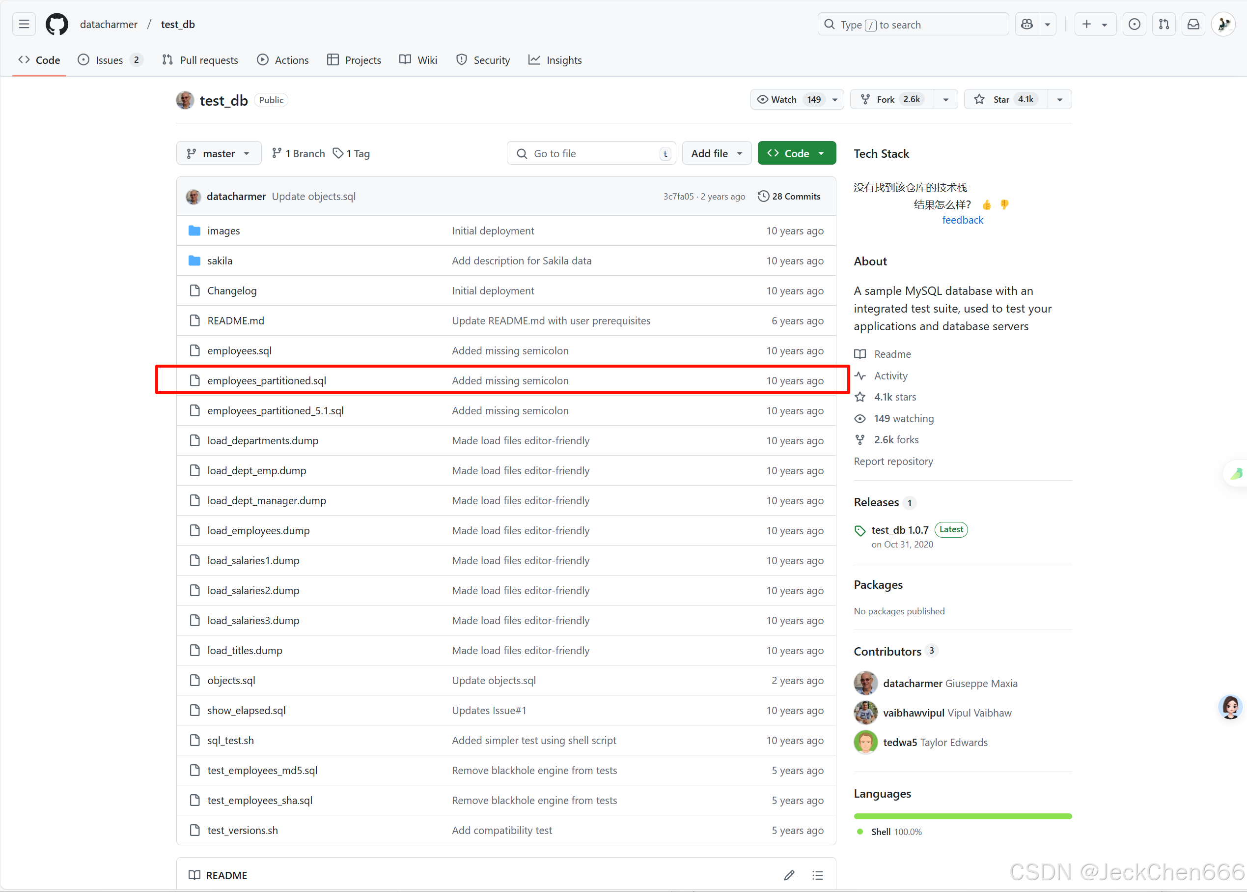 Mysql 示例数据库 Employees 单文件导入（300w数据）mysql导入employee示例数据库 Csdn博客