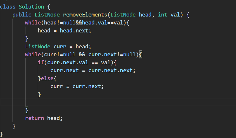 算法题:移除链表元素_给你一个链表的头节点 head 和一个整数 val ,请你删除链表中所有满足 node.val ==-CSDN博客