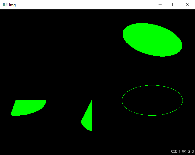 【P31 5】OpenCV Python——图形绘制（line直线、ellipse椭圆、polylines多边形、putText文本），多边形填充fillPoly，鼠标绘制基本图形（直线、圆 ...