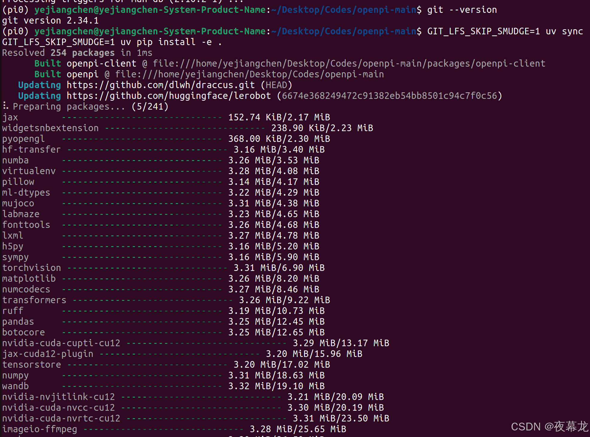 openpi π₀ 项目部署运行逻辑（二）——环境配置与测试-CSDN博客