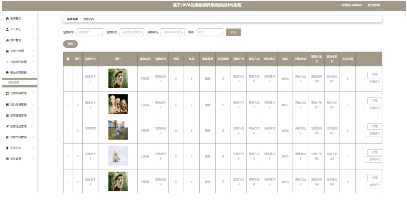 计算机毕业设计springboot宠物领养系统的设计与实现 基于spring Boot的宠物领养平台开发与实现 Spring Boot架构下的宠物领养管理系统设计与开发 Csdn博客