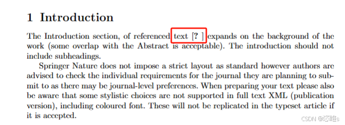 Latex之Springer模板——参考文献标记[?]_springer latex模板-CSDN博客