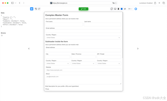 Optimajet FormEngine-拖放式React表单生成器_react拖拽表单设计器-CSDN博客