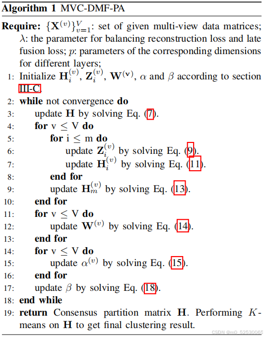 Multi-view Clustering via Deep MatrixFactorization and Partition Alignment【2021】_soft ...